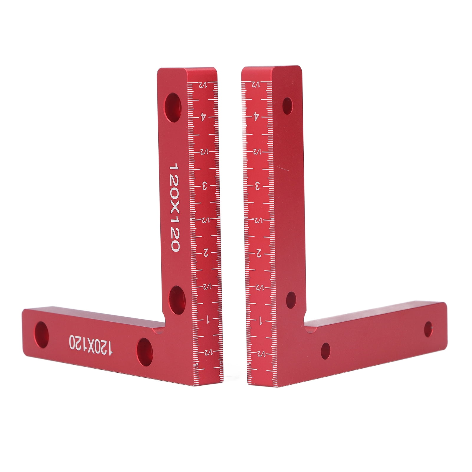 Aluminum Alloy Right Angle Clamps with Clear Scale, Red Anodized, for ...