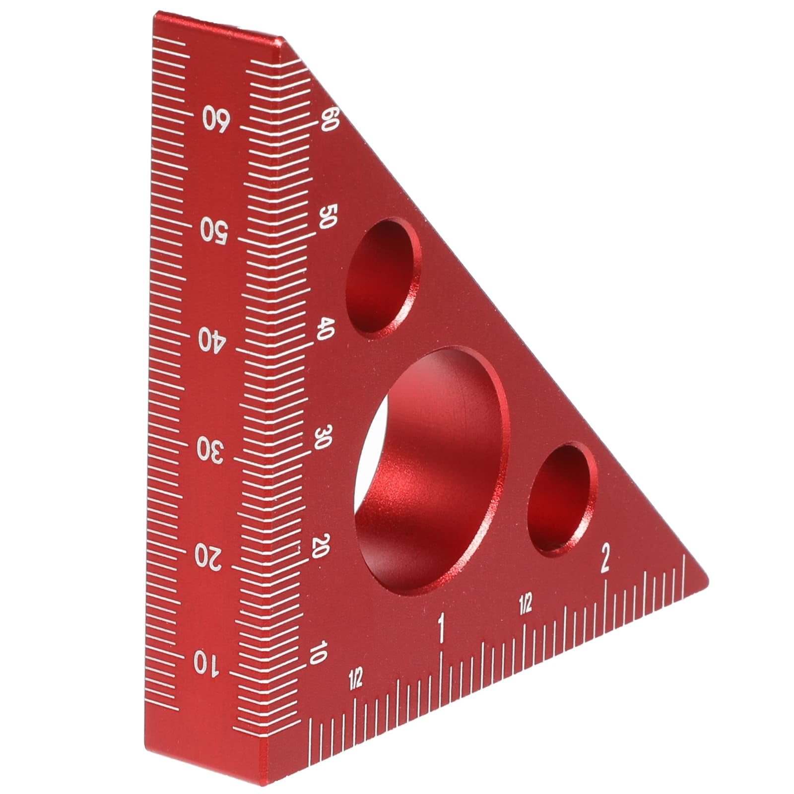 Aluminum Alloy Right Angle Ruler 45/90 Degree Layout Thickened Triangle ...