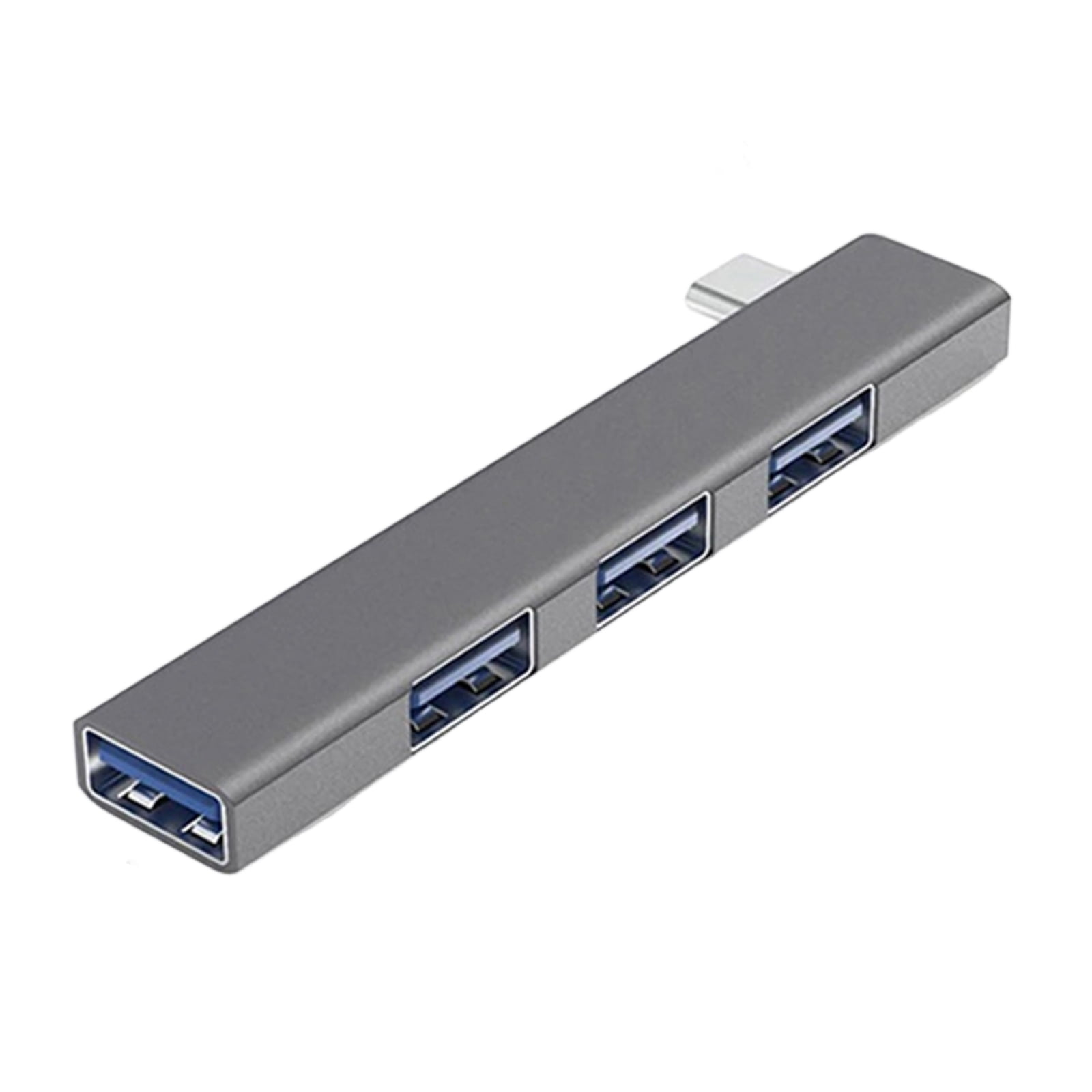 Aluminum Alloy Right Angled USB Hubs 4 Port USB3.0 Type C and USB2.0 ...