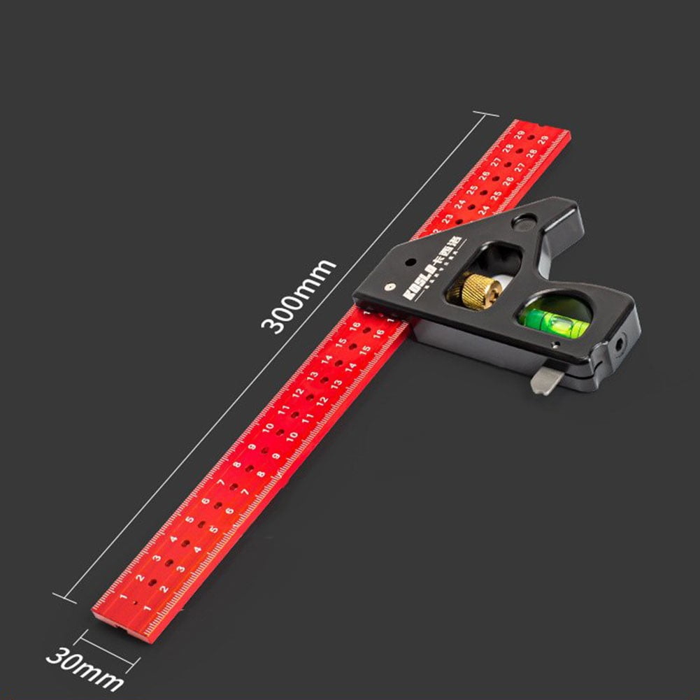 Aluminum Alloy Ruler Locator Multifunctional Combination Square Movable ...