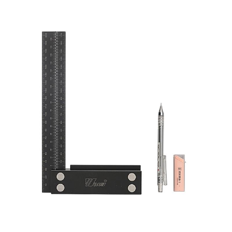 Aluminum-Alloy Scribe Right Angle Ruler Gauge 90 Degree Metal Parallel ...