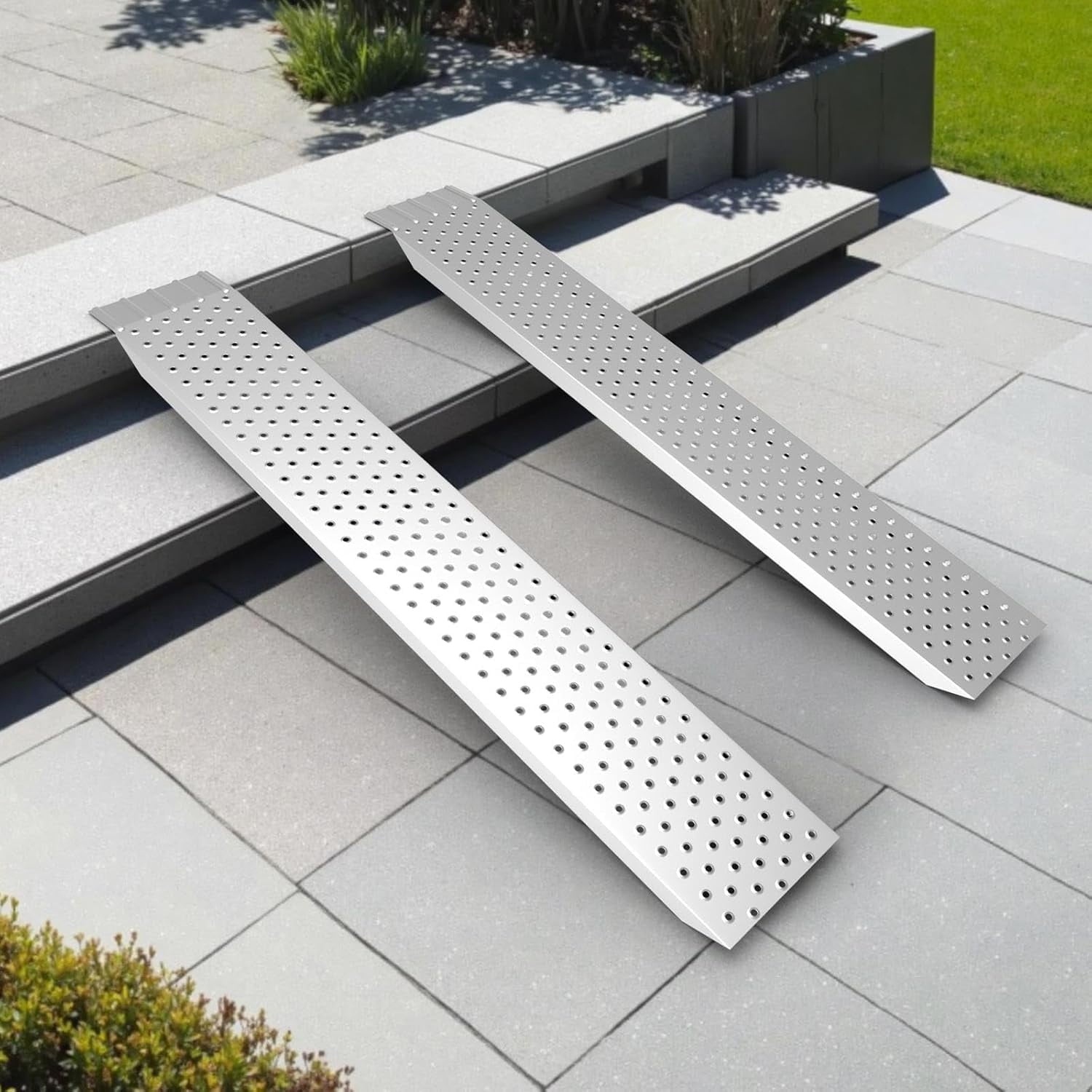 Aluminum Alloy Shed Ramp 2pcs, 63" X 8.66" Heavy Duty Loading Ramps ...