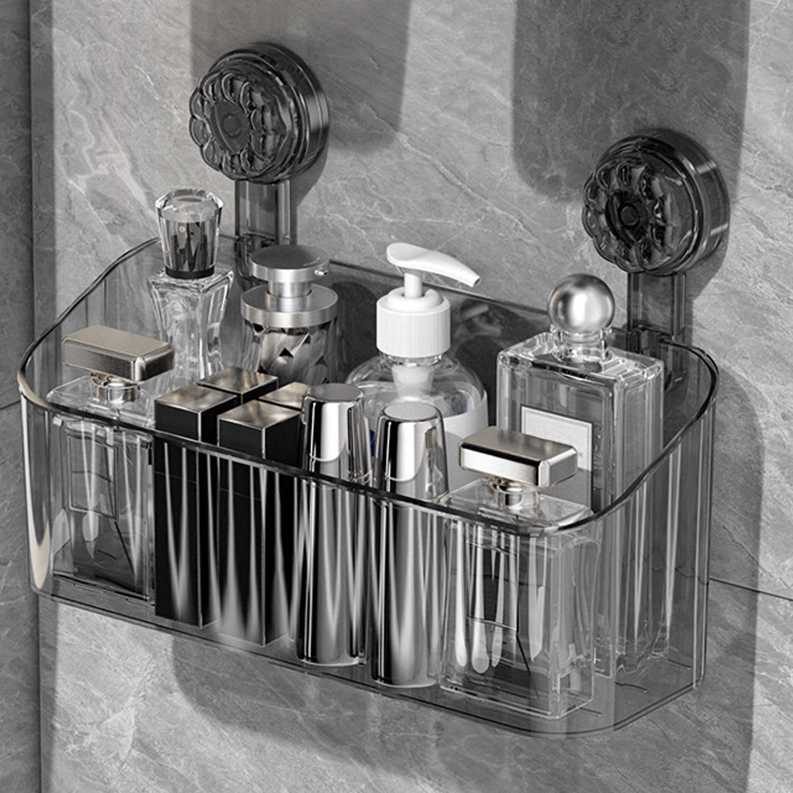 Aluminum Alloy Shower Storage Box | Wall Mounted Shower Caddy | No ...