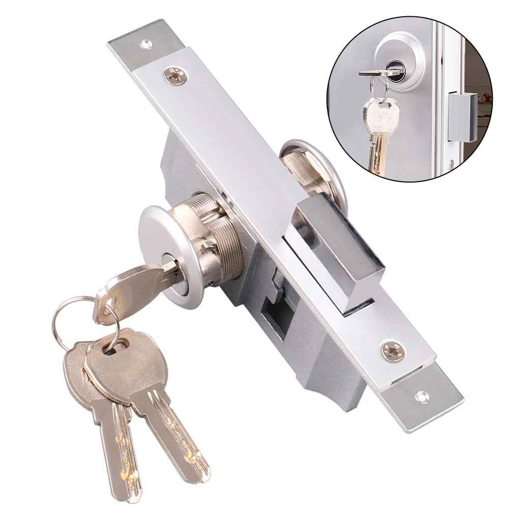 Aluminum Alloy Sliding Door Locks Invisible Mortise Frame Glass Door ...