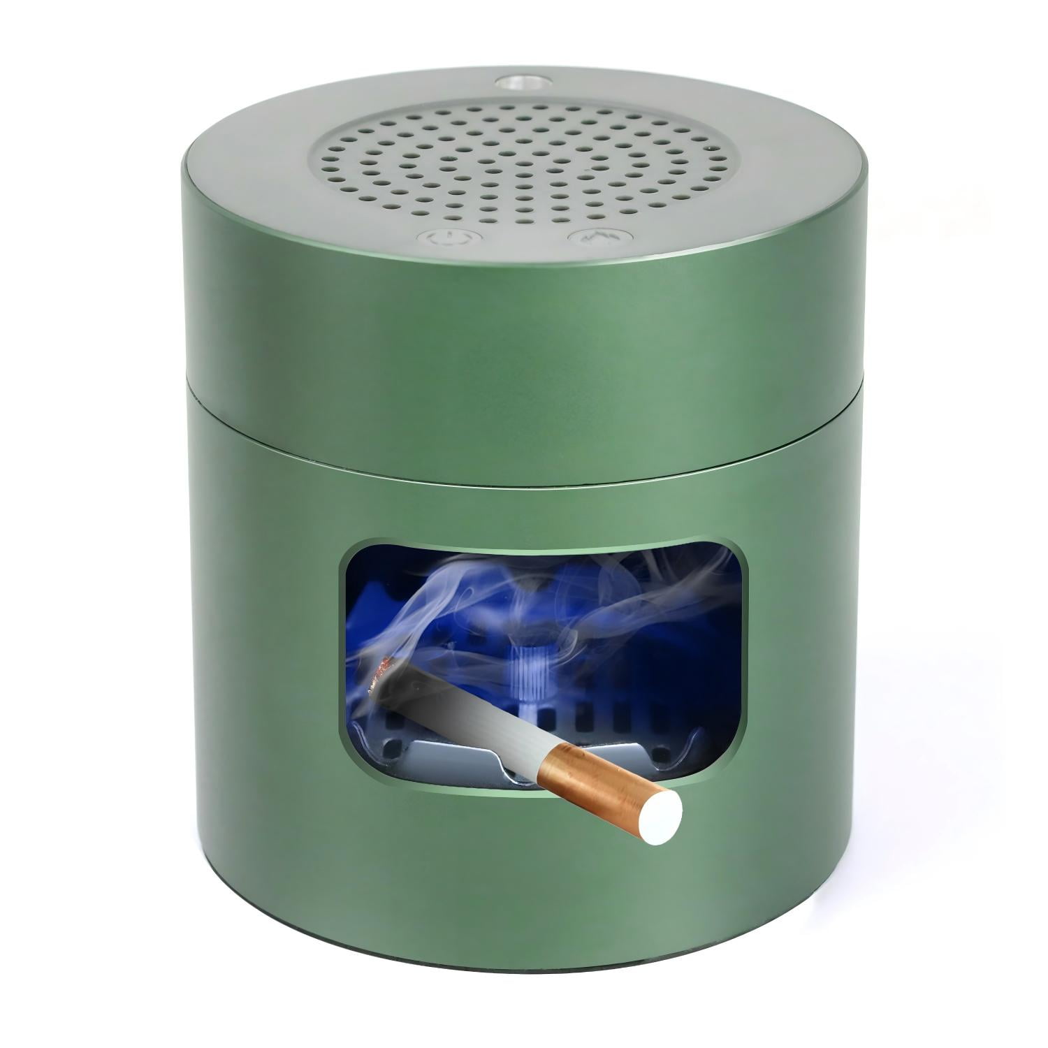 Aluminum Alloy Smokeless Ashtray purifier, 3 in 1 USB Rechargeable ...
