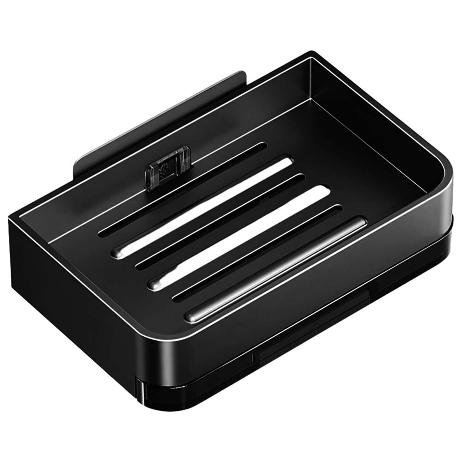 Aluminum Alloy Soap Holder Bathroom Soap Dish With Drain Water Wall