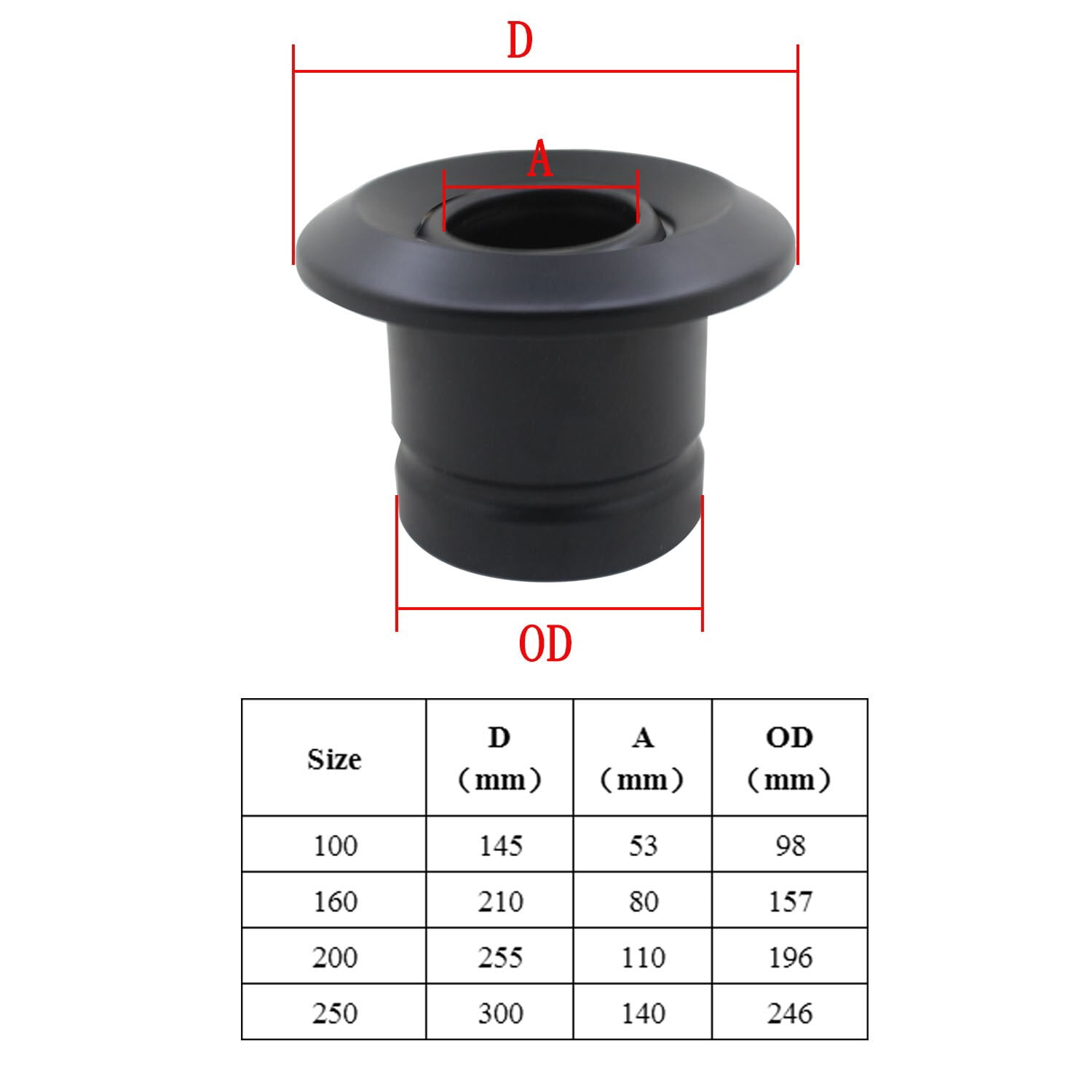 Aluminum Alloy Spherical Nozzle 100-300mm Central Ventilation ...