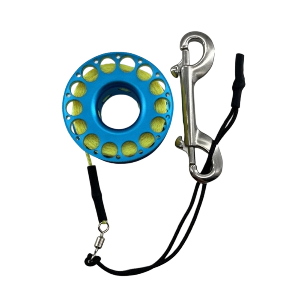 Aluminum Alloy Spool Finger Reel with Double Ended Hook Scubas Diving ...