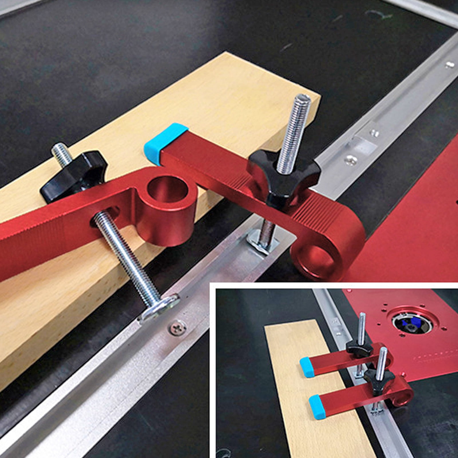 Aluminum Alloy T,Track Clamp: Versatile Woodworking Positioning Tool ...