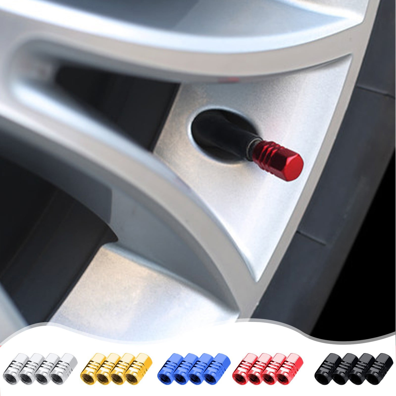 Aluminum Alloy Tire Nozzle Cover, Durable Car Accessory, Easy ...