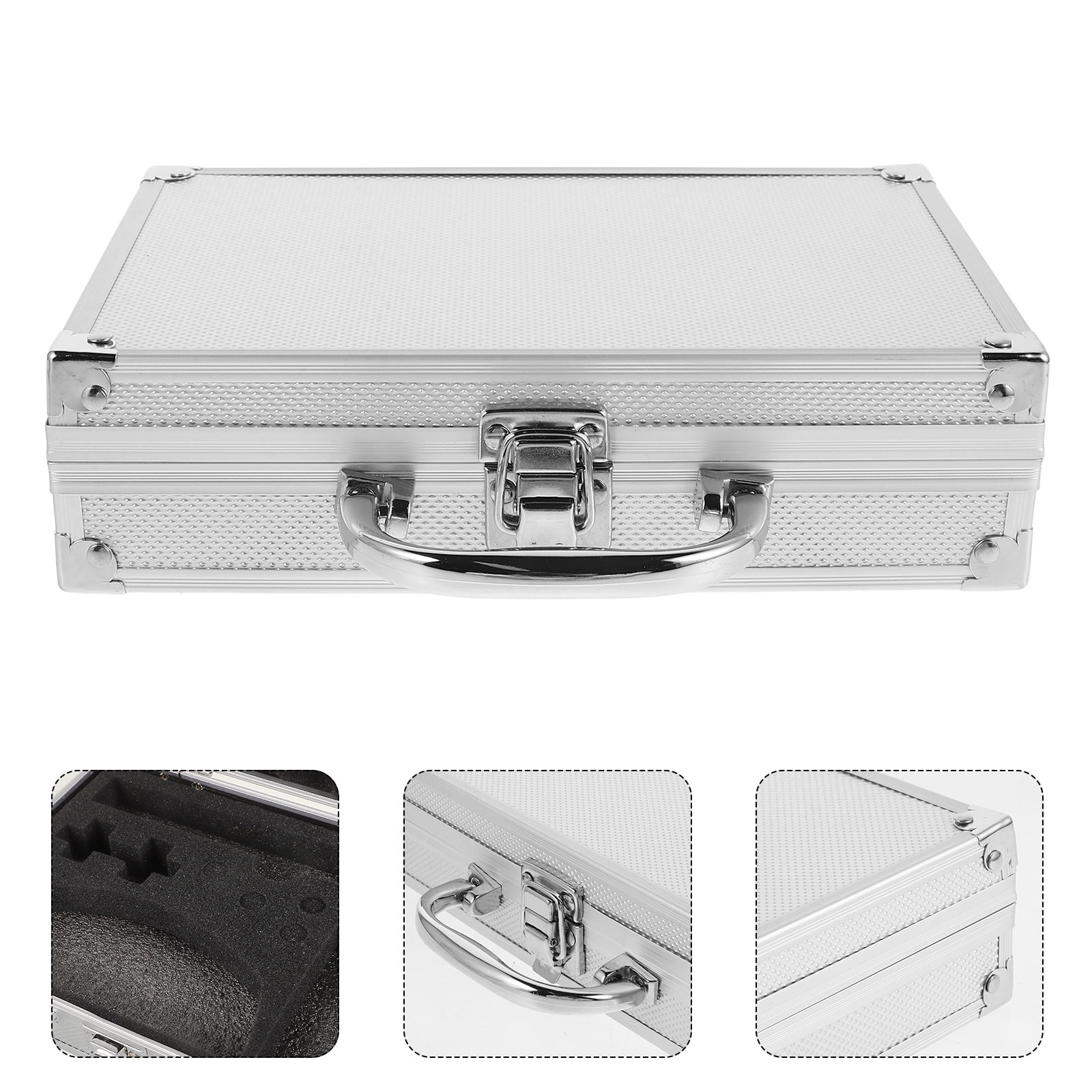 Aluminum Alloy Tool Box Shockproof Case Organizer for Tools Hard ...