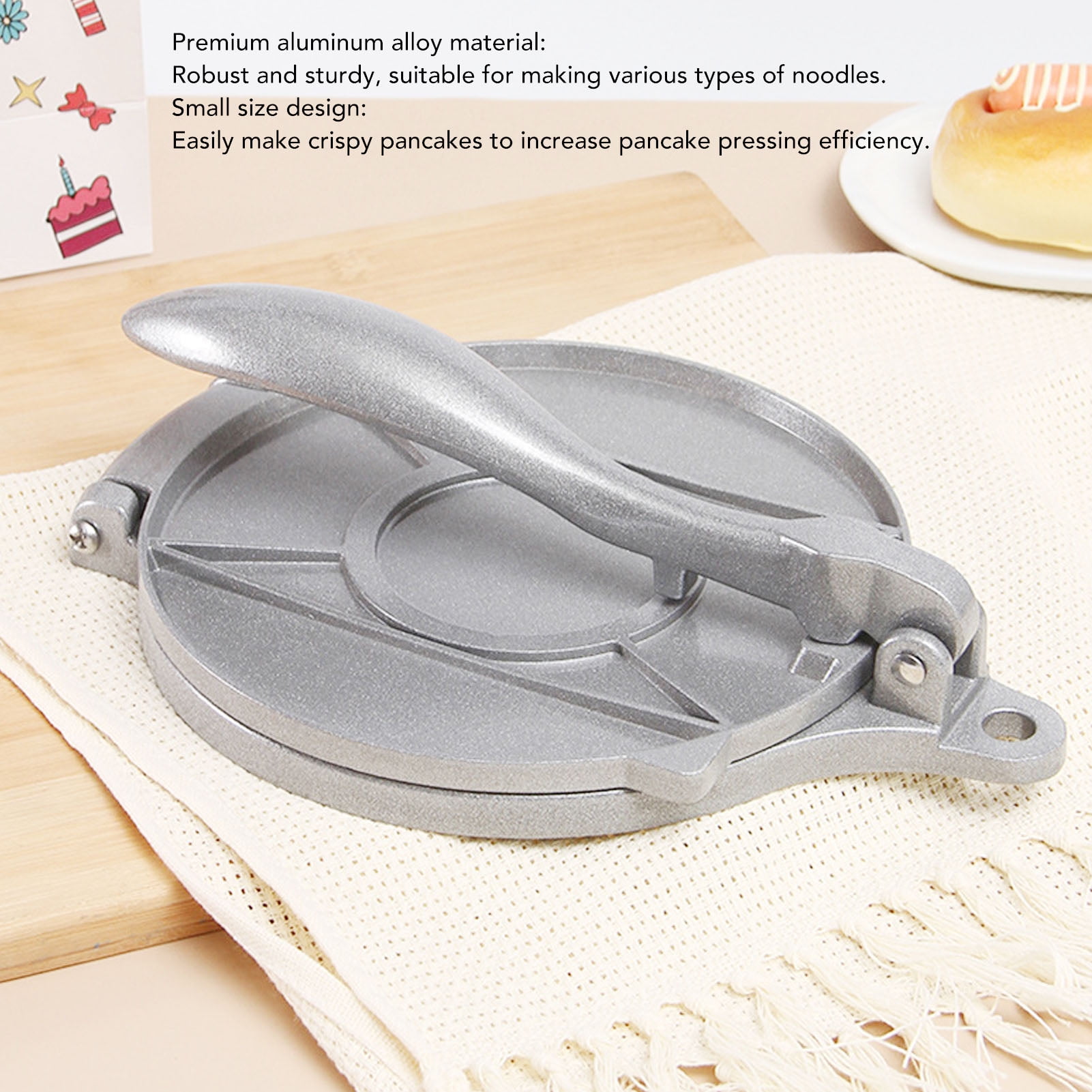 Aluminum Alloy Tortilla Press, Compact Manual Maker For Homemade ...