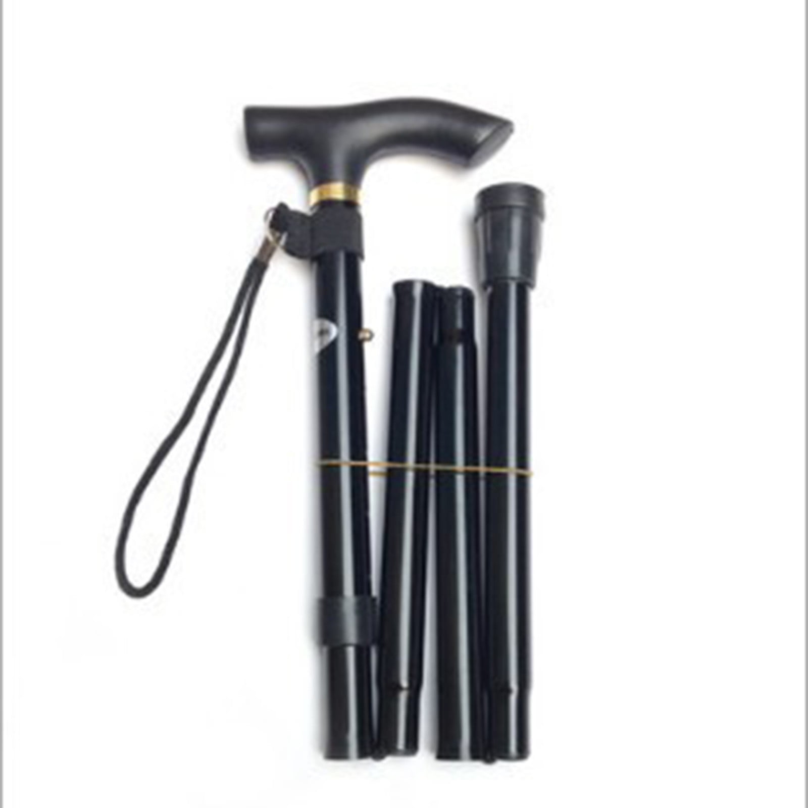 Aluminum Alloy Trekking Pole - Foldable Telescopic Hiking Stick (4 ...