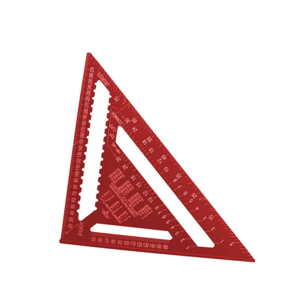 Aluminum Alloy Triangle Ruler with Double Scale for Frame and Roof ...