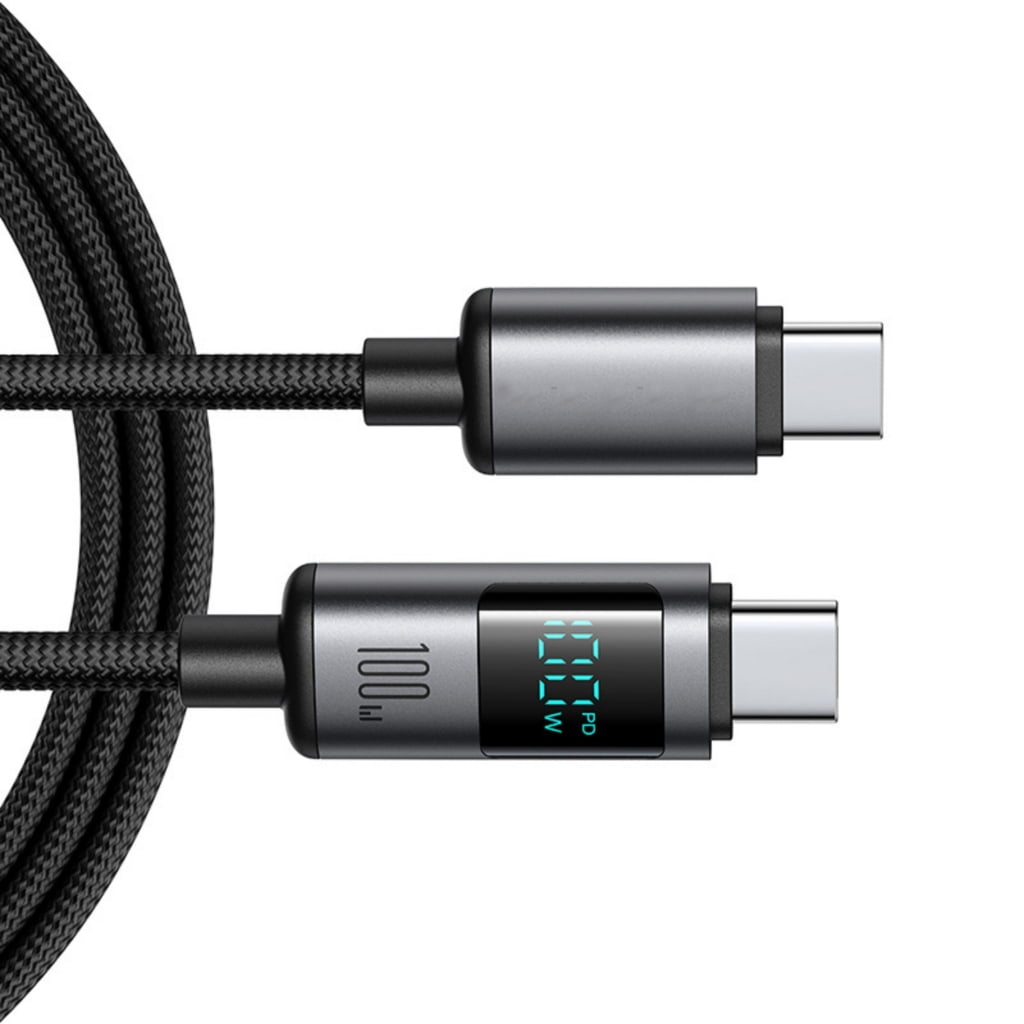 Aluminum Alloy USB C Fast Charging Cable 100W PD with Real Time Power ...
