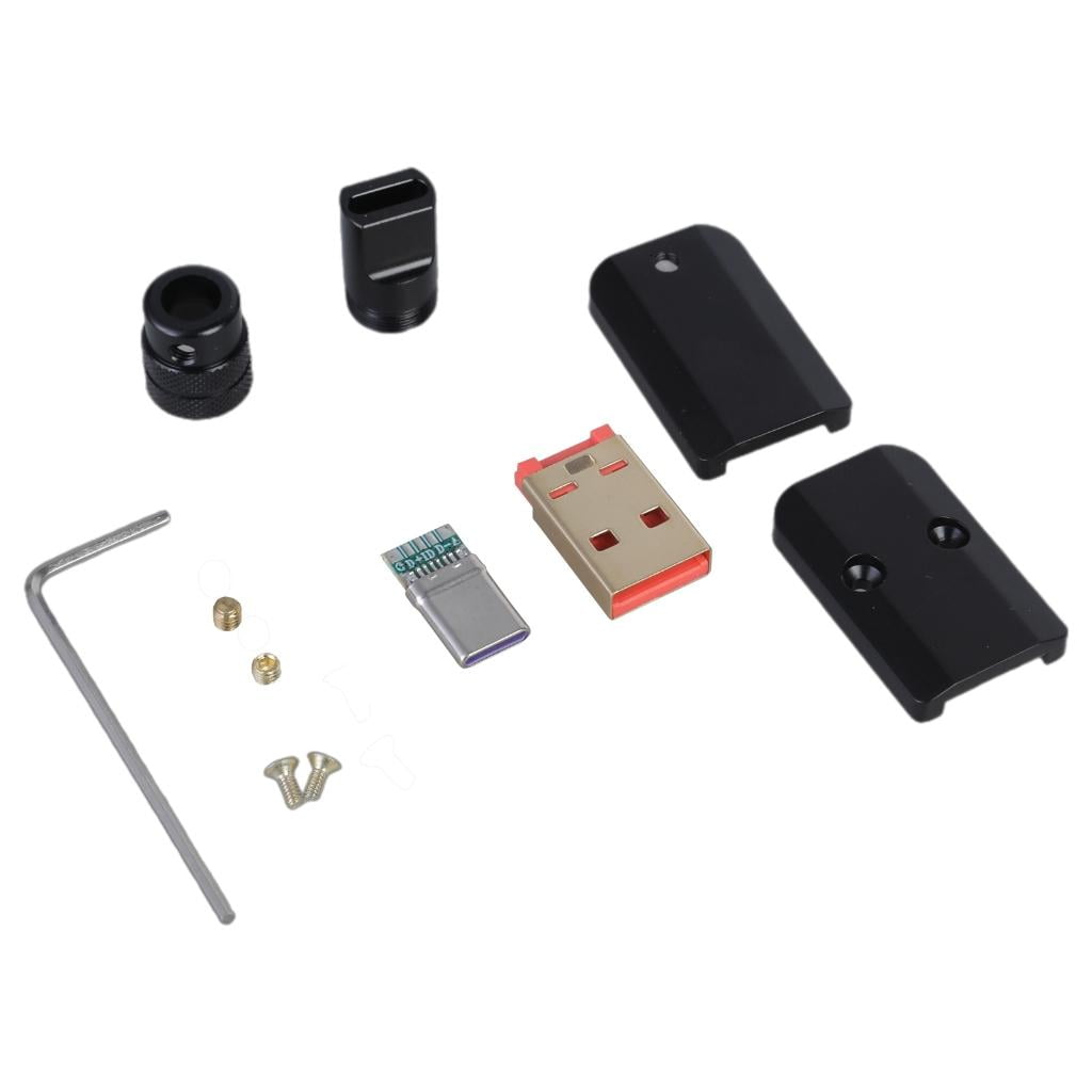Aluminum Alloy USB Type C Connector DIY Repair Kit for 6.0mm Cable DIY ...