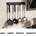 Aluminum Alloy Wall Mounted Hook Rack, No Drill Multi-Purpose Storage ...