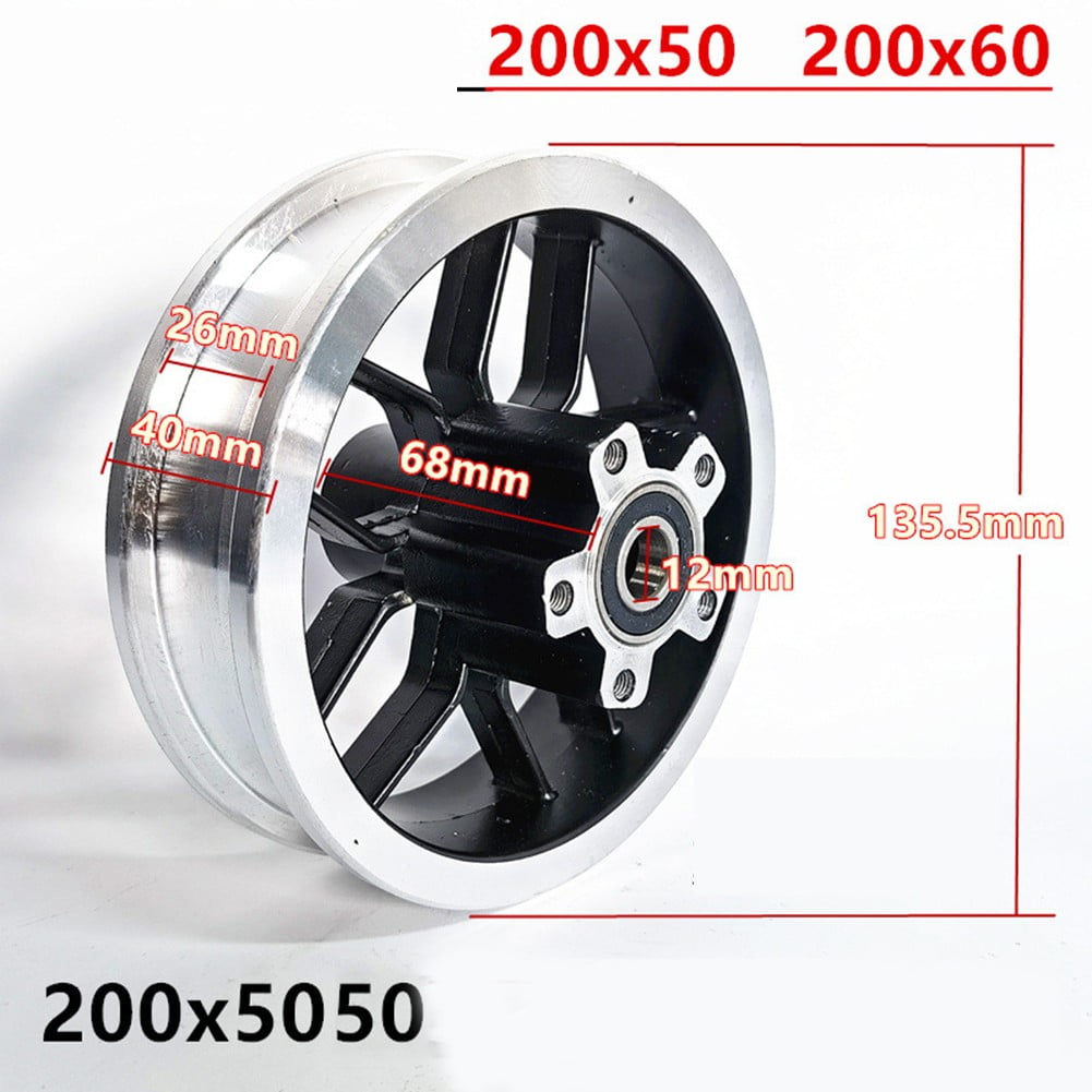 Aluminum Alloy Wheel Hub for 8 for Electric Scooter Front Wheel Silver ...