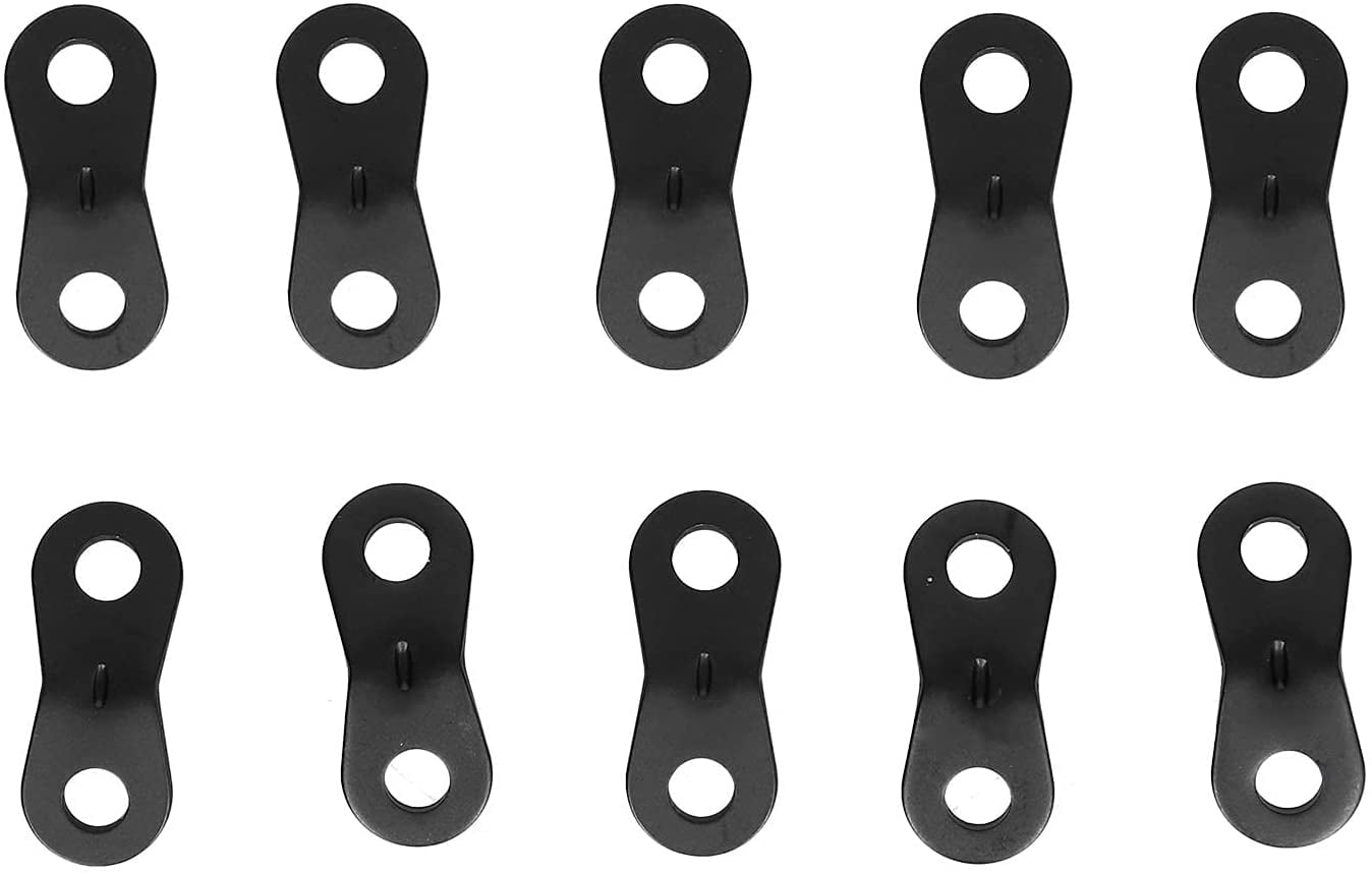 Aluminum Alloy Wind Rope Buckle Cord Tensioner Tent Cords 10pcs 2 Hole ...