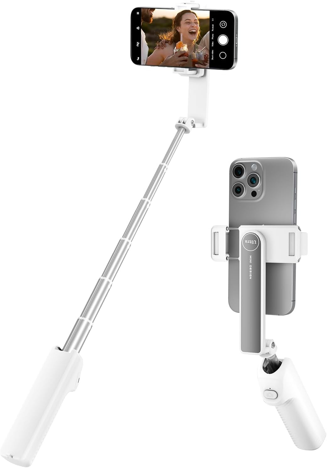 Aluminum Alloy Wireless Selfie Stick, Lightweight Extendable Pocket ...