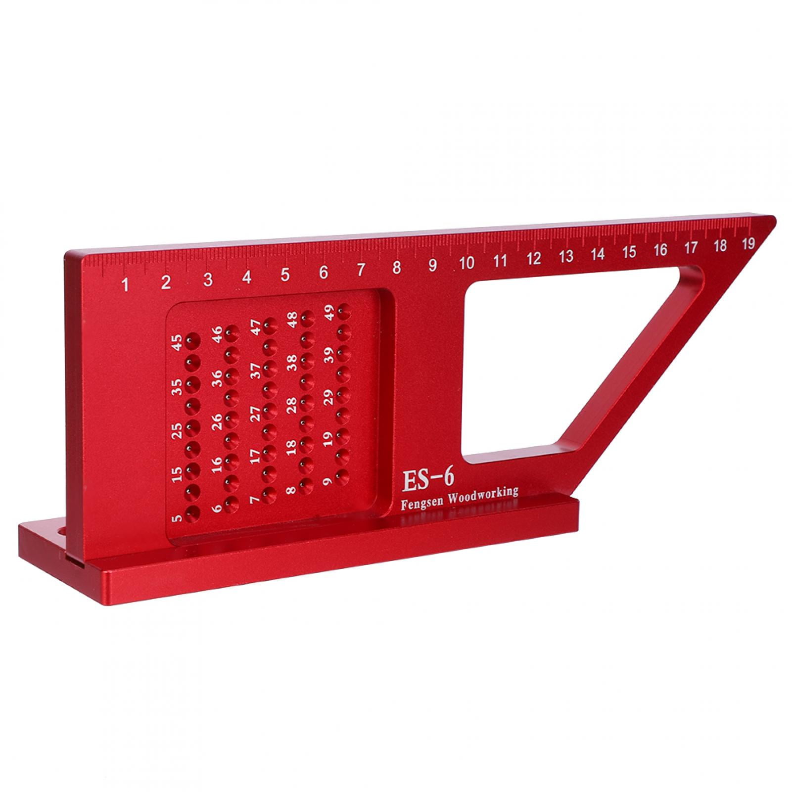 Aluminum Alloy Woodworking Scribing Ruler Gauge Carpentry Auxiliary ...