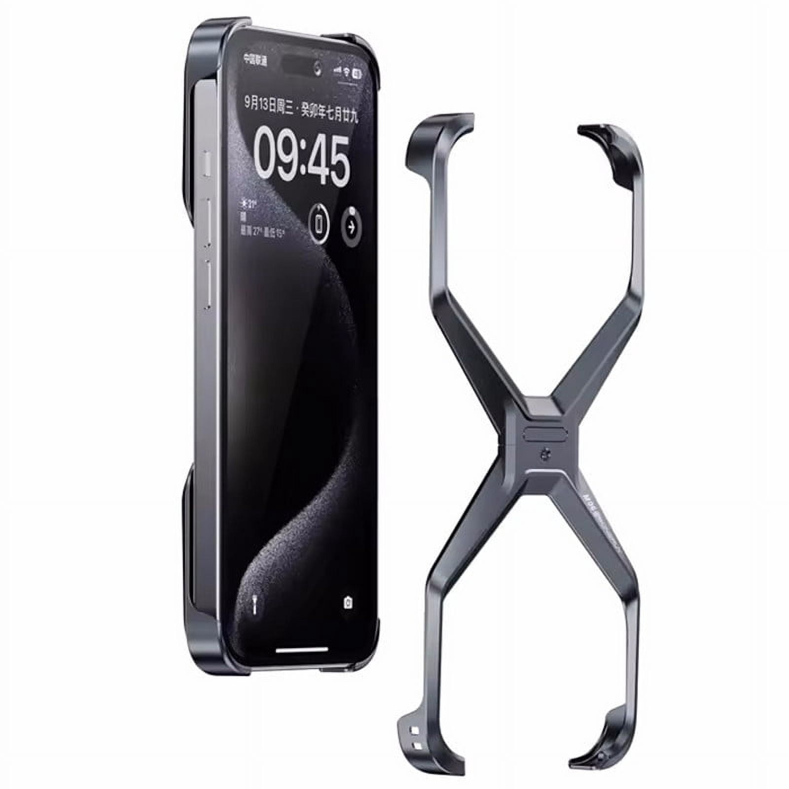 Aluminum Alloy X-shaped Metal Frame for iPhone 15 Pro Max 14 - Walmart.com