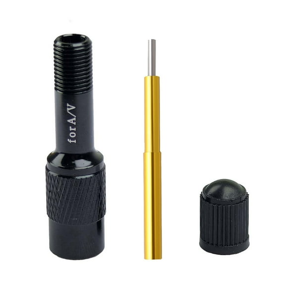 Aluminum Alloys Bike Tire Valves Extension Adapters Compacts Valves Converter for Easy Pumping ...