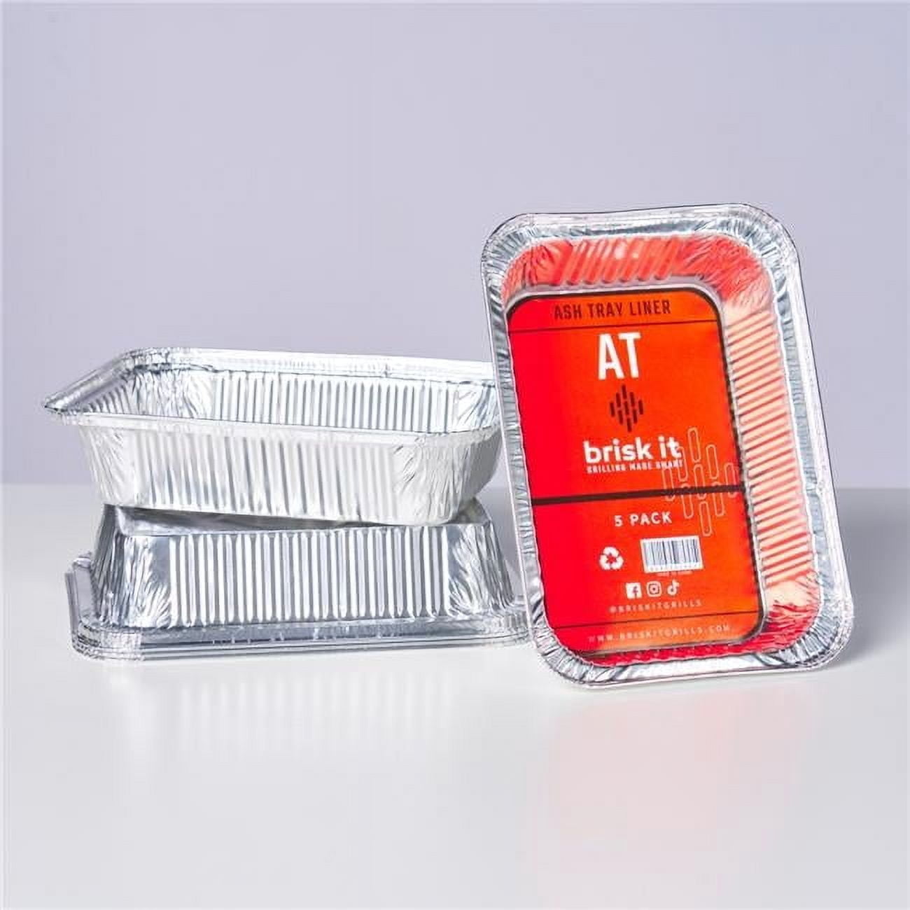 Aluminum Ash Tray Liner for Origin-580 and Grill Origin-940 Grill, Pack ...