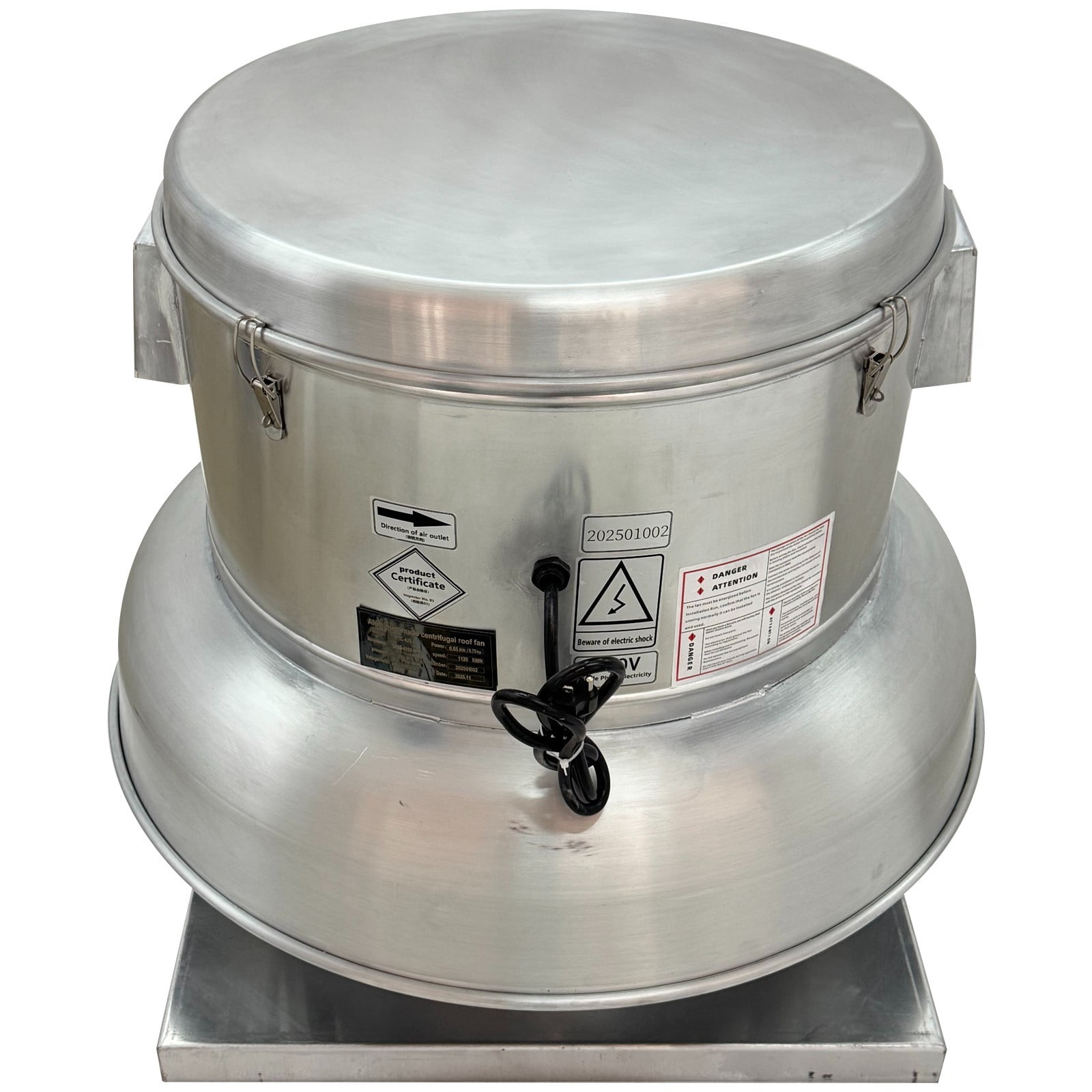 Aluminum Axial Downblast Roof Fan Ventilation Centrifugal Fan Direct ...