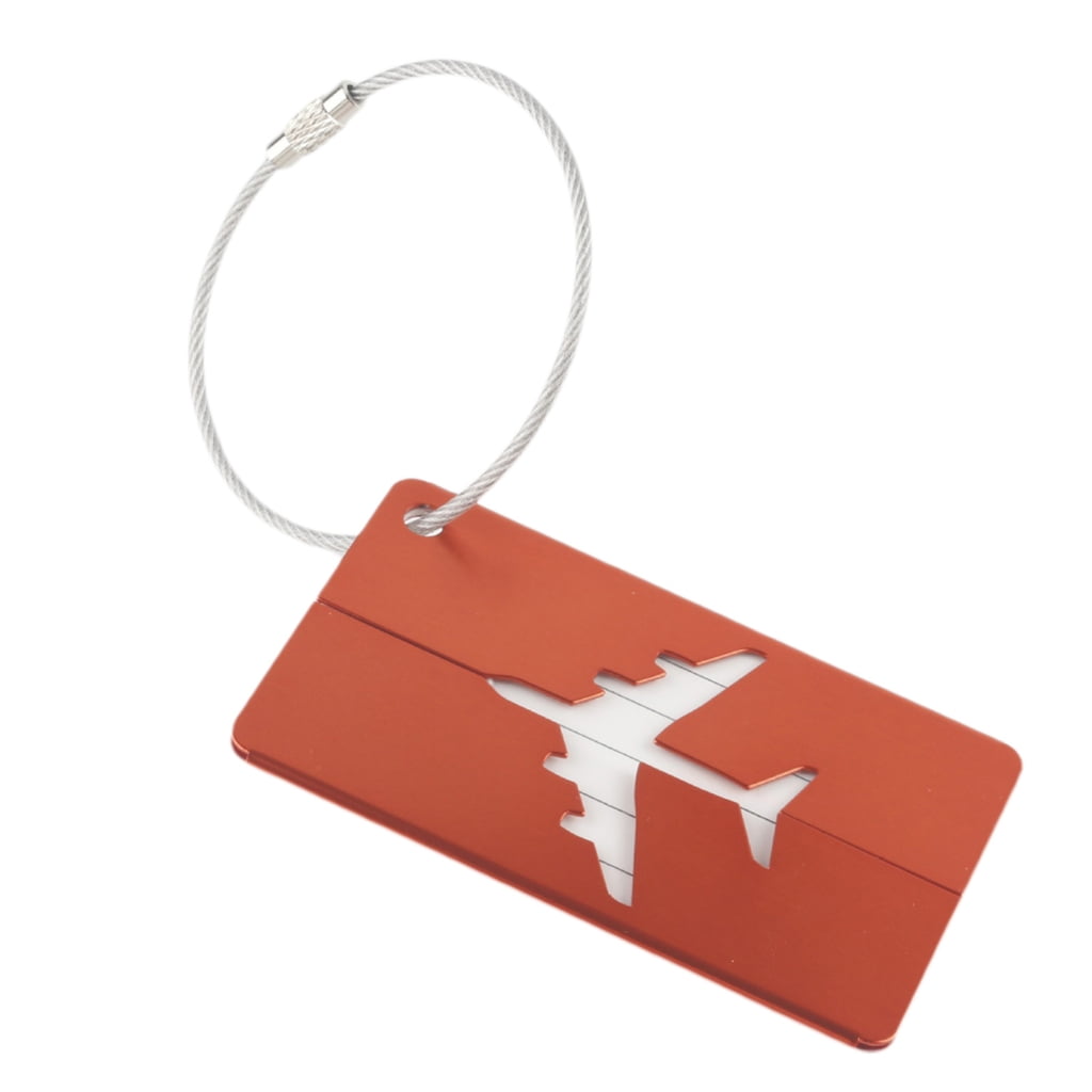 Aluminum Baggage Backpack Tags Suitcase Luggage Tags Travel Suitcase ...