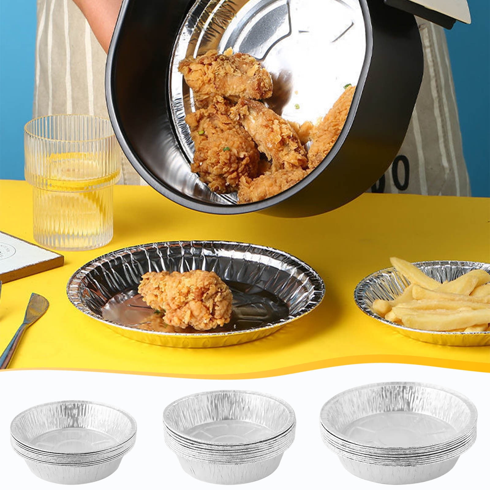 Aluminum Baking Pans Disposable Rectangular Foil Trays | 10 Pack ...