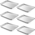 Aluminum Baking Sheet Pan 13 x10 Inch (6-Pack) Commercial Food Service ...