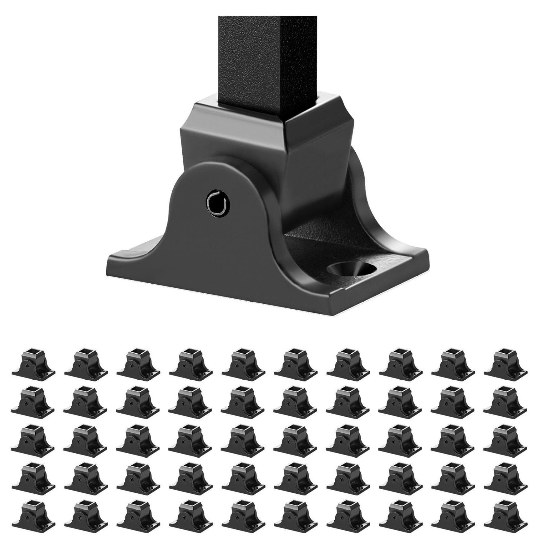 Aluminum Baluster Shoes - Square Balusters & Spindles - Staircase Slant ...