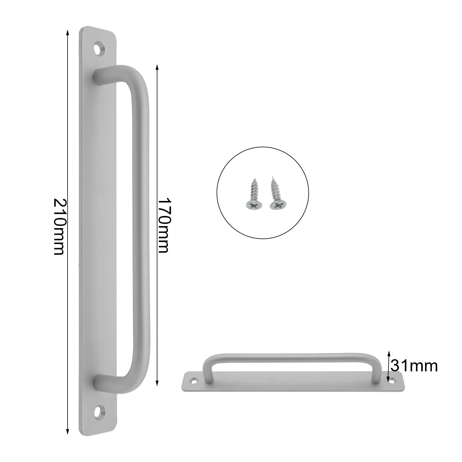 Aluminum Barn Door Handle Sliding Door Handle Kitchen Furniture ...