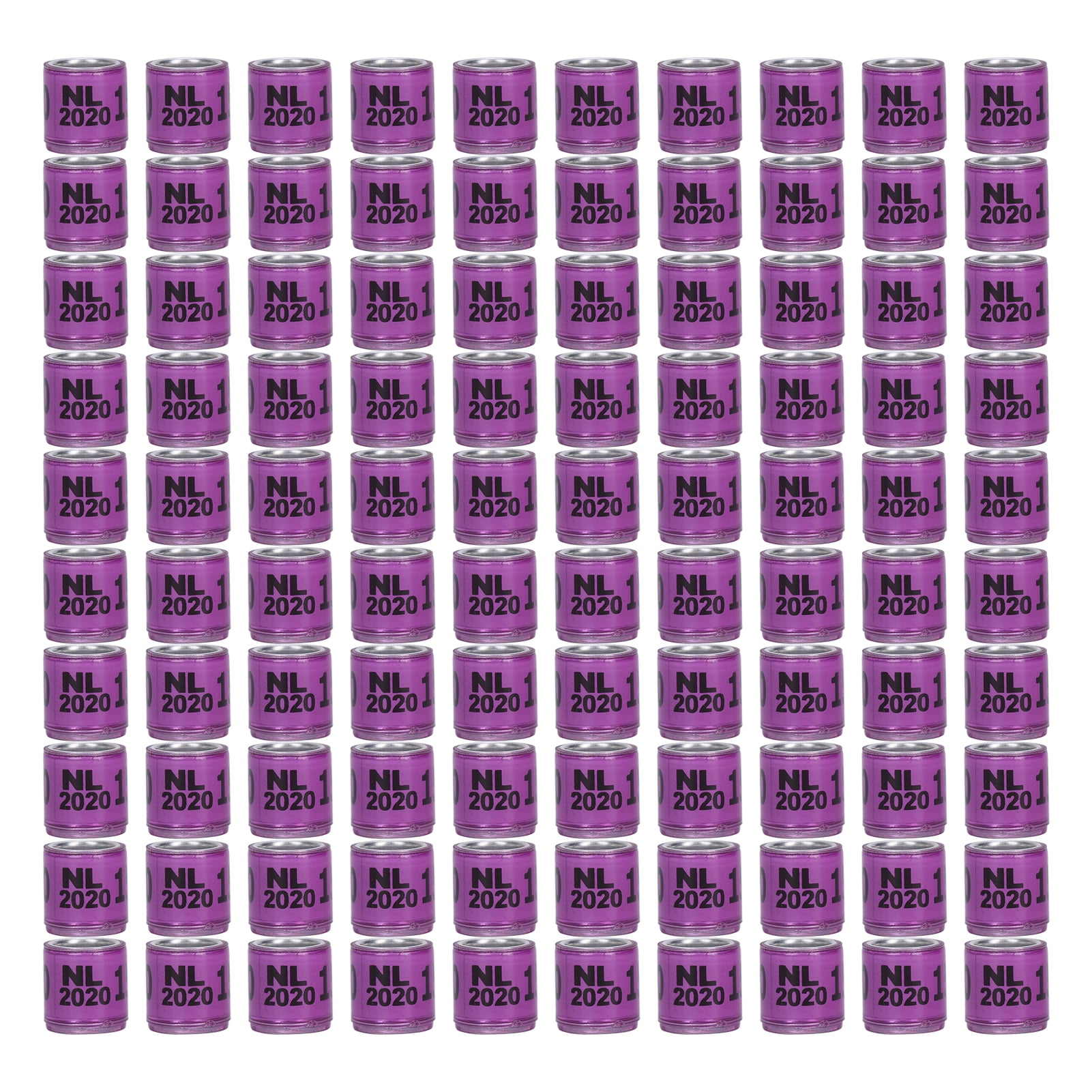 Aluminum Bird ID Rings for Pigeons - Purple, 100 Pack Training Aids ...