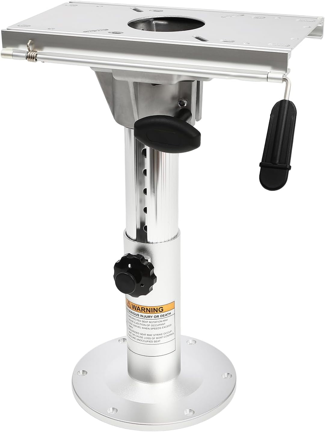 Aluminum Boat Seat Pedestal, Adjustable Height from 13" to 19", Bases ...