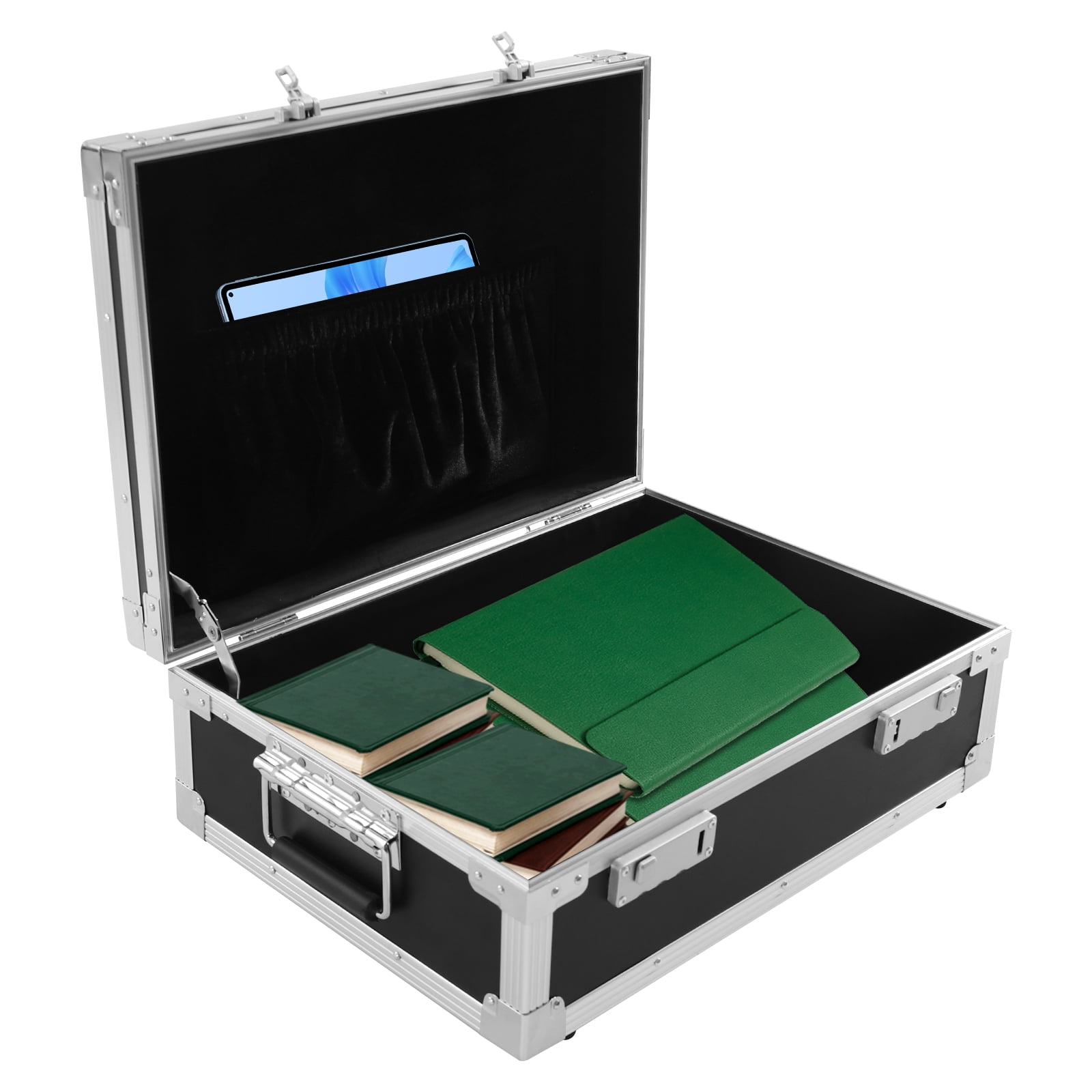 Aluminum Briefcase Storage Lock Box Lockable Dorm Storage Trunk with ...