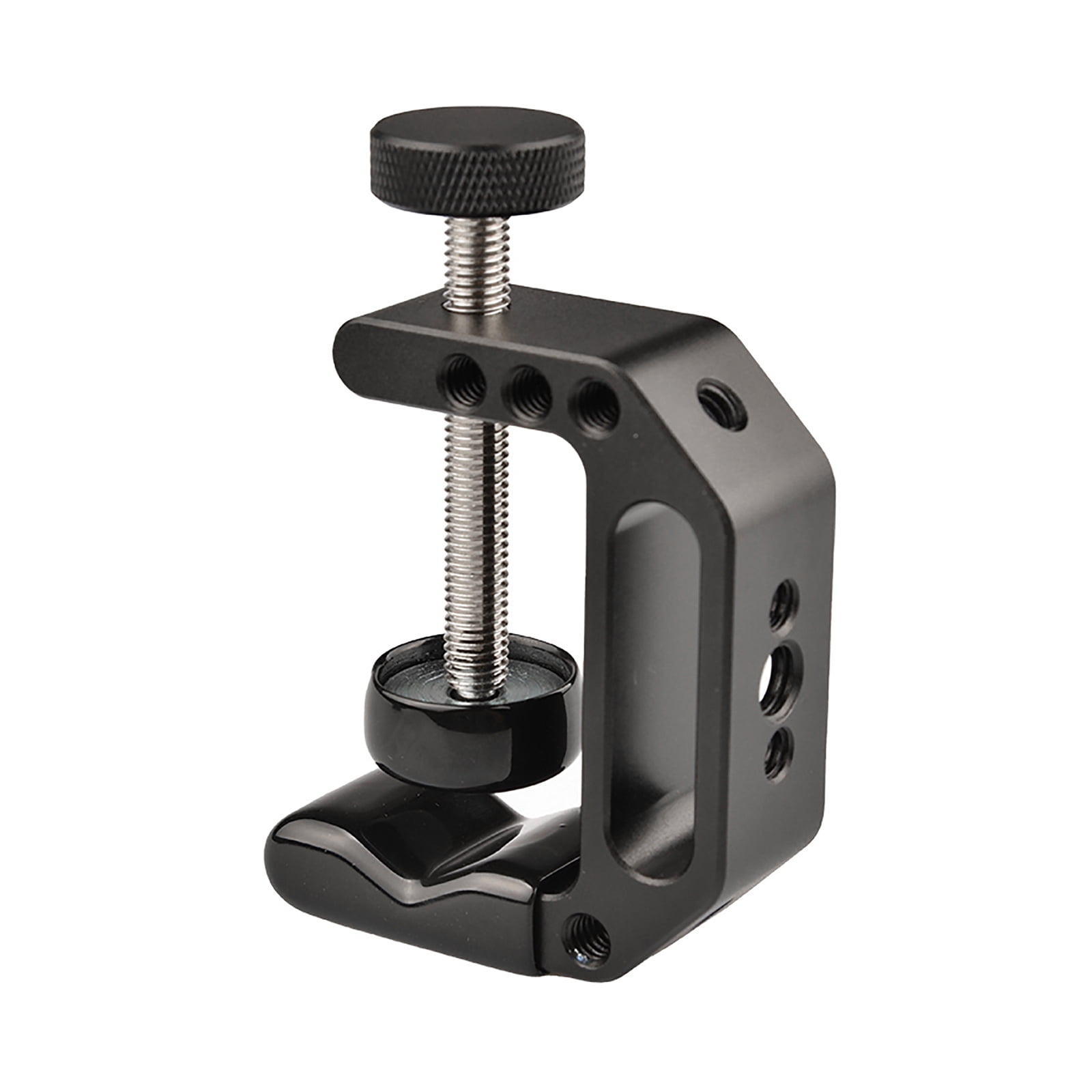 Aluminum C-Clamp with 1/4inch-20 and 3/8inch-16 Screw Holes Pack Holder ...