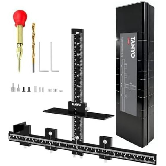 All Aluminum Cabinet Hardware Jig, Cabinet Handle Jig with Center Punch ...