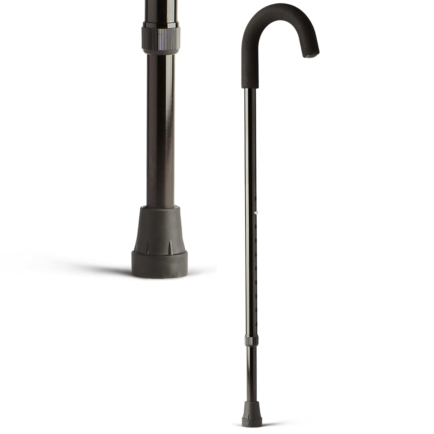 Aluminum Cane Walking Aid is Portable & Lightweight, Helps Seniors ...