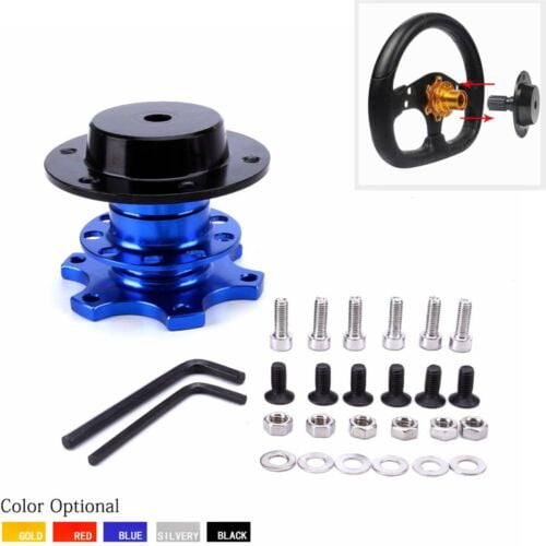 Aluminum Car Steering Wheel Boss Kit Quick Release Disconnect Hub ...