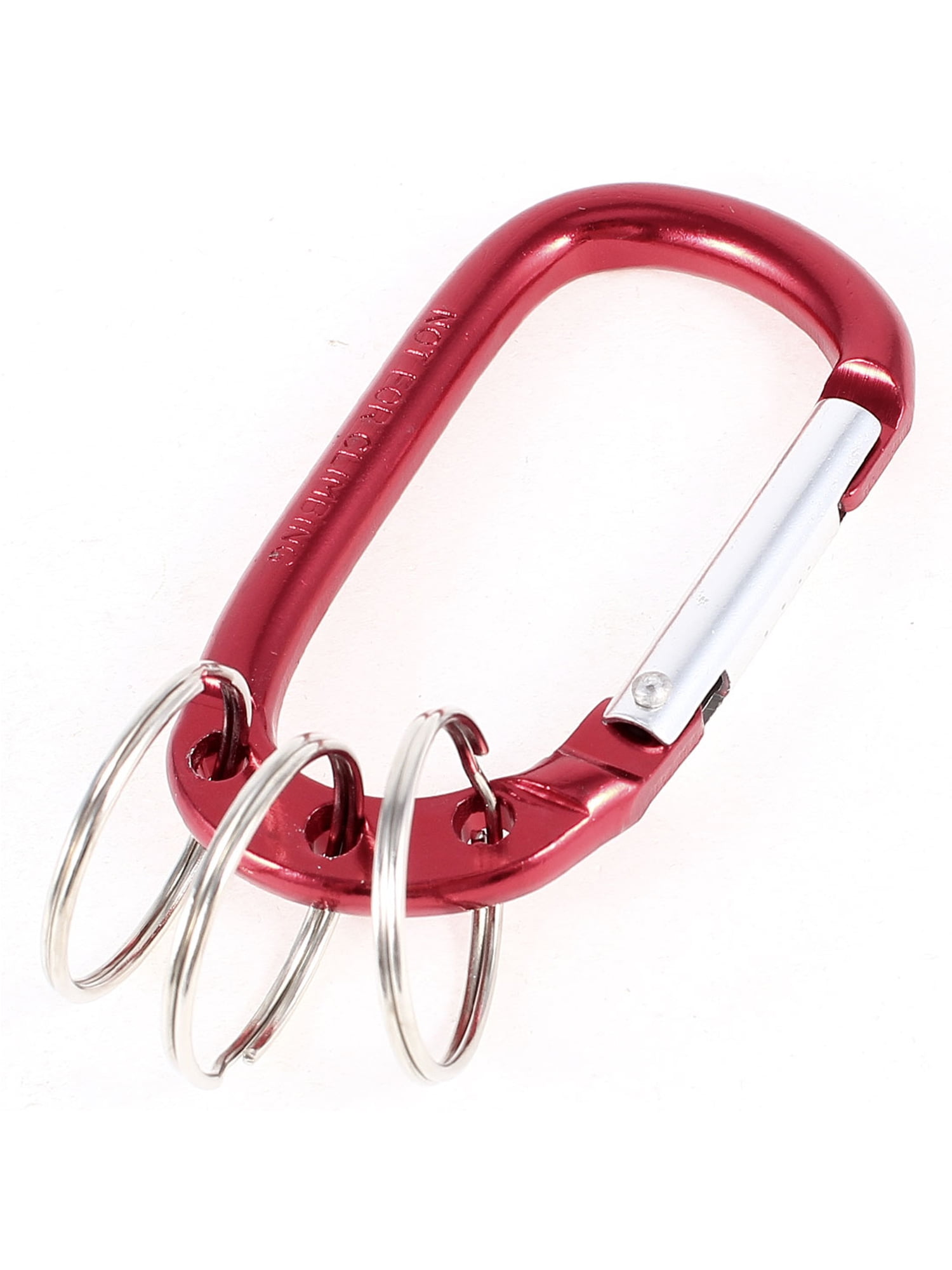 Aluminum Carabiners Keychain Clip, Snap Hook with 3 Key Ring for ...
