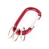 Aluminum Carabiners Keychain Clip, Snap Hook with 3 Key Ring for ...