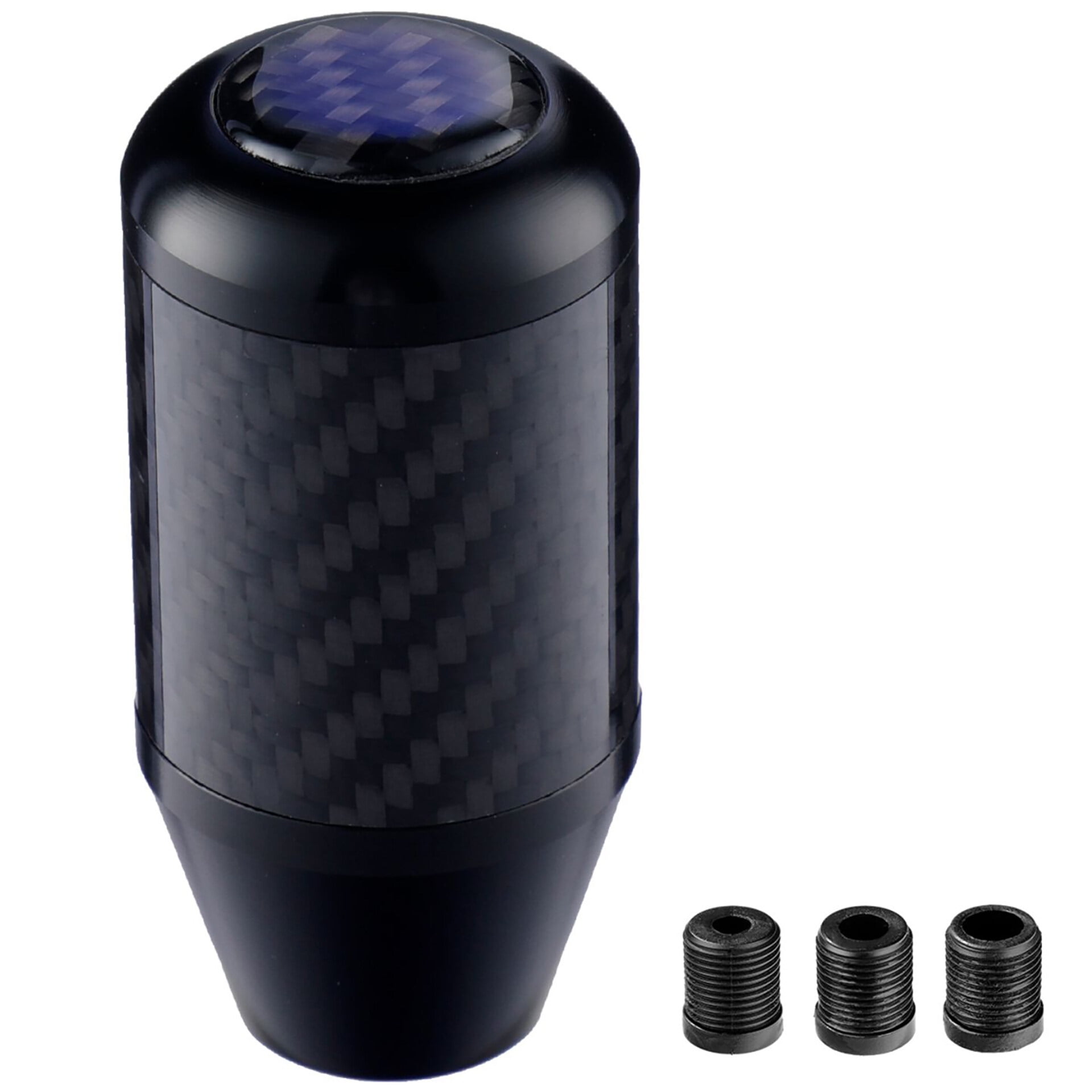 Universal Car Shift Knob, Aluminum Carbon Fiber, Fits Manual/Automatic ...