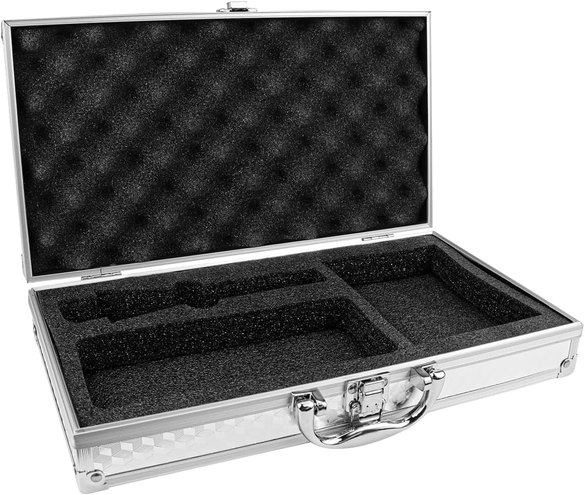 Aluminum Case with Lock Portable Metal Hard Suitcase Professional ...