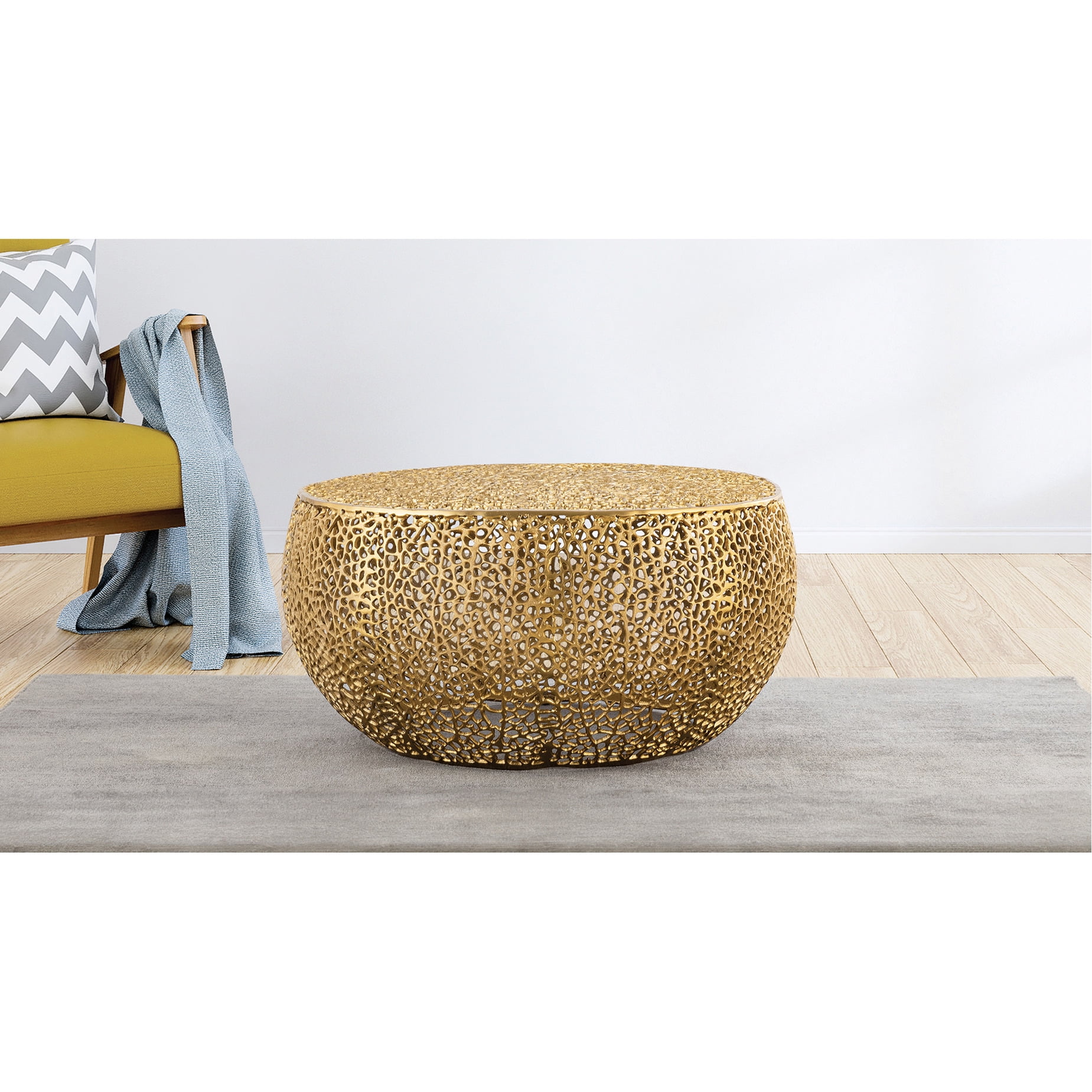 Aluminum Casted, Modern Design - A Functional Round Coffee Table for ...