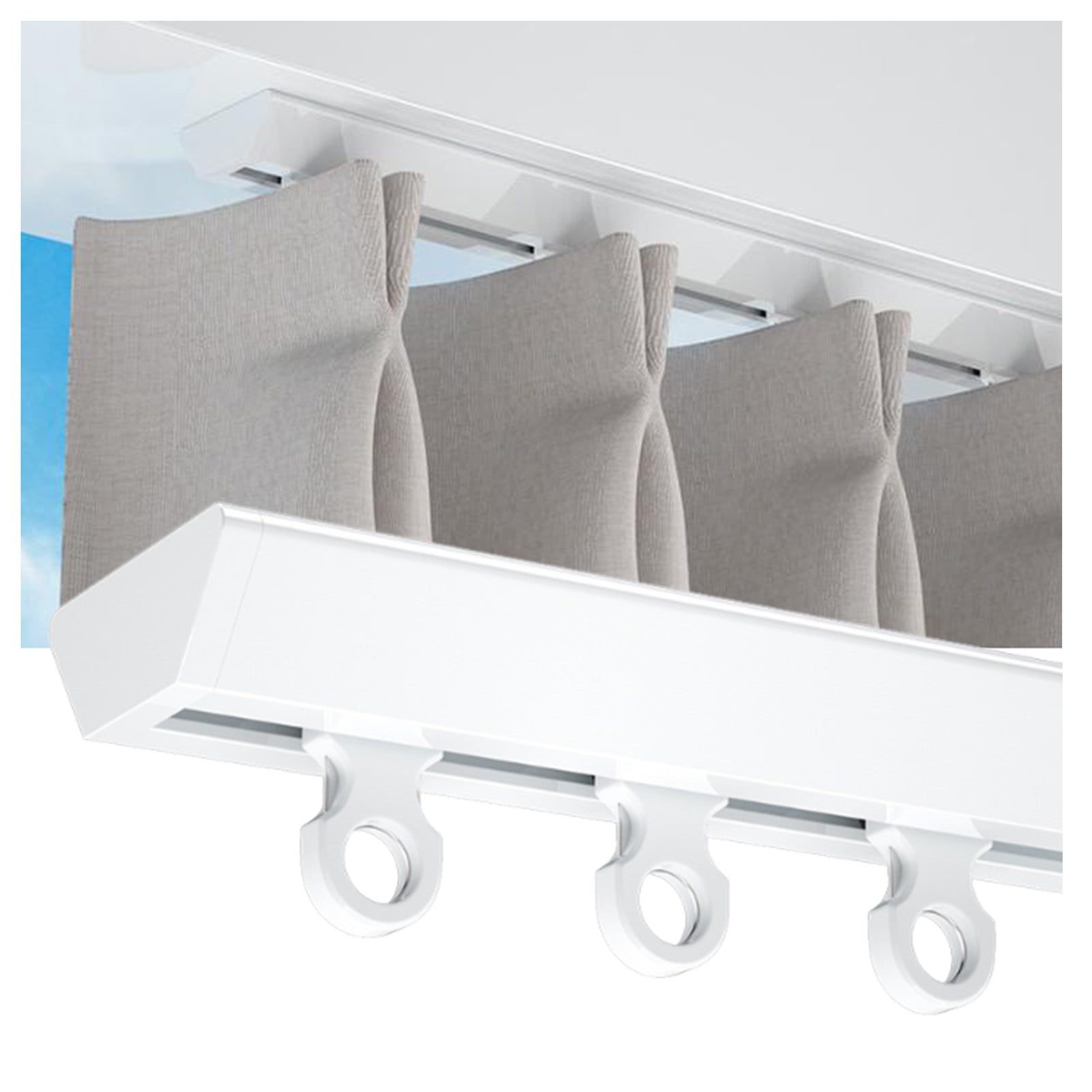 Aluminum Ceiling Rail for Curtains, Room Divider, Sliding Curtain Rail ...