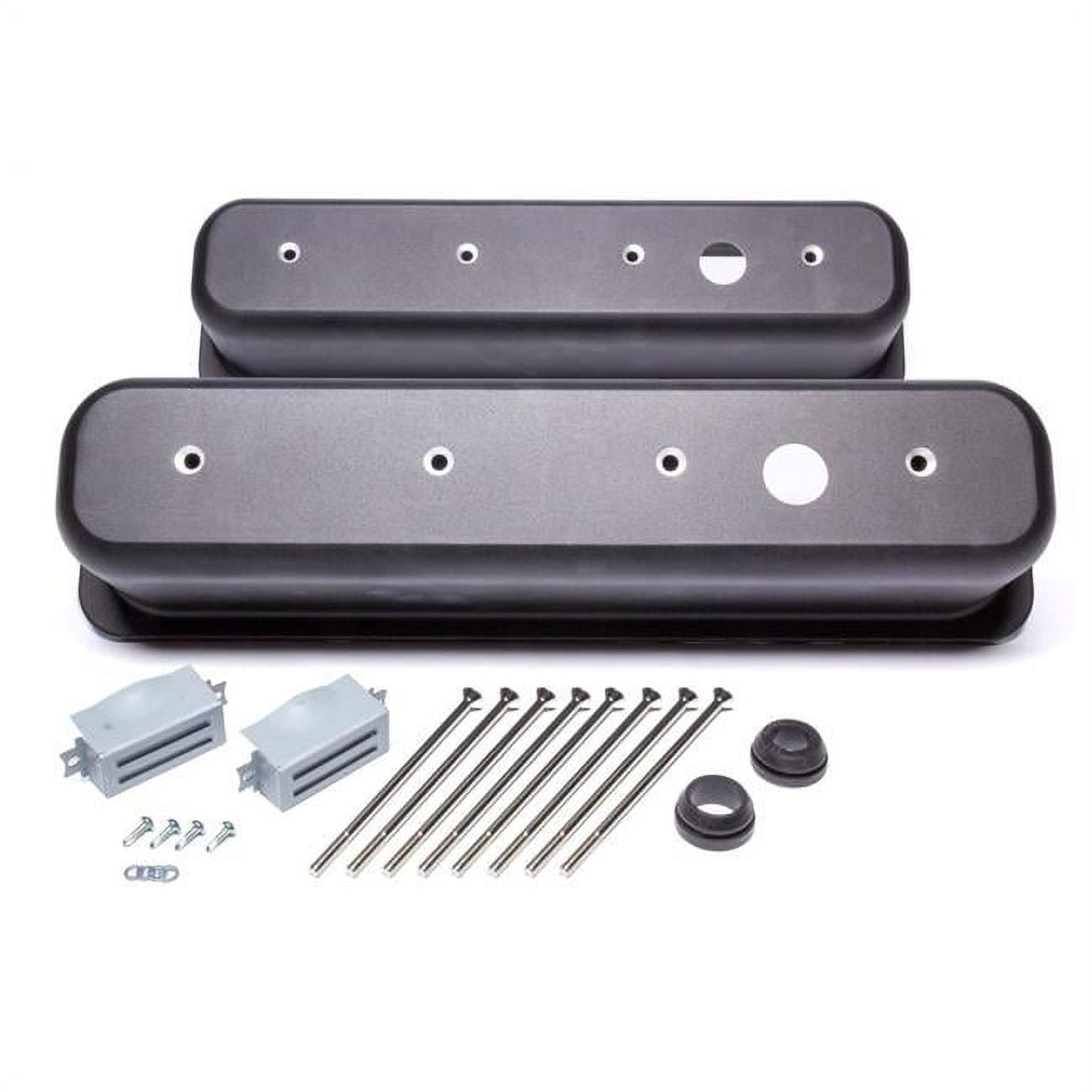 Aluminum Center Bolt Valve Covers for Small Block Chevy, Black ...