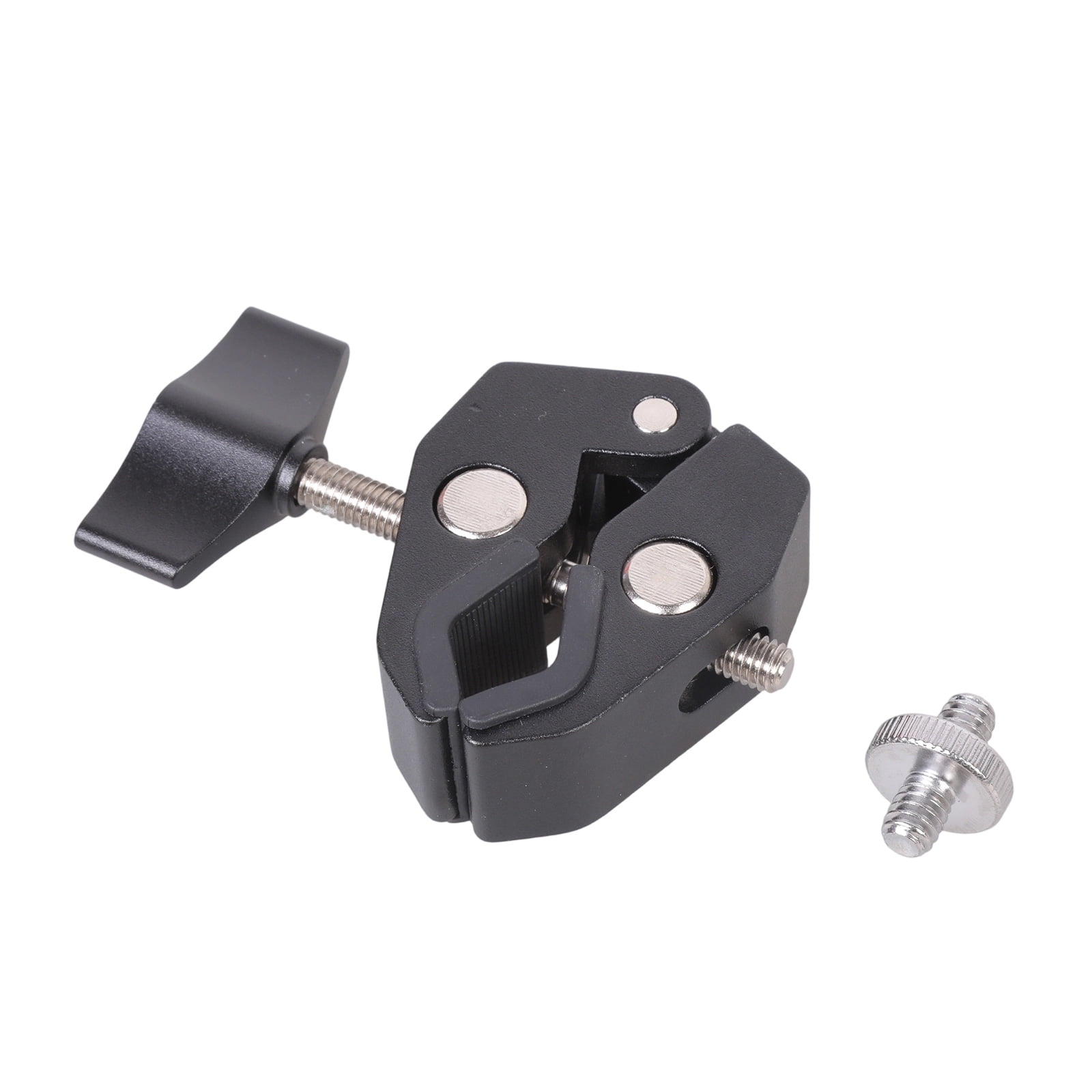 Aluminum Clamp With 1/4 3/8 Screw Holes For Camera Mounting Phone Grip ...
