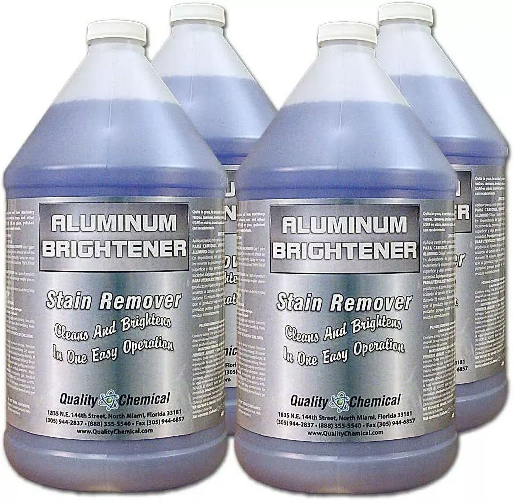 Aluminum Cleaner & Brightener & Restorer / 4 gallon case - Walmart.com